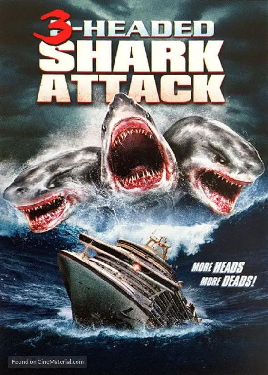3 Headed Shark Attack movie poster