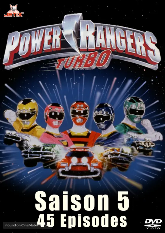 "Power Rangers Turbo" French dvd cover