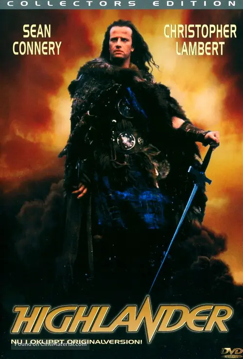Highlander (1986) dvd movie cover